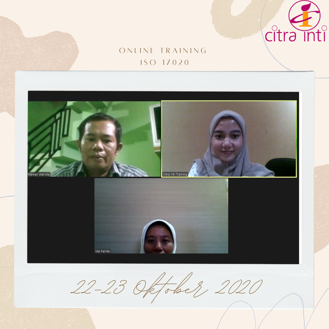 Online Training ISO 17020 22-23 Okt 20 | Citra Inti Training