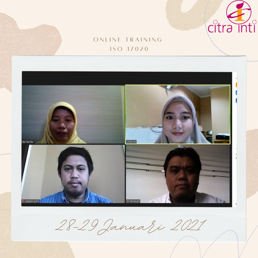 Online Training ISO 17020 28-29 Jan 21 | Citra Inti Training